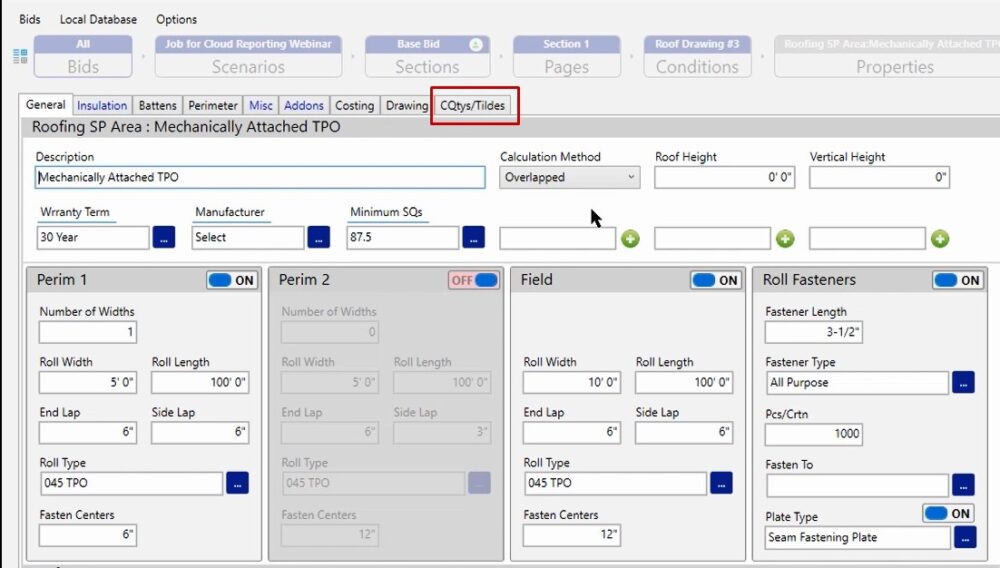 How to use CQty’s and Tilde Codes - Estimating Edge